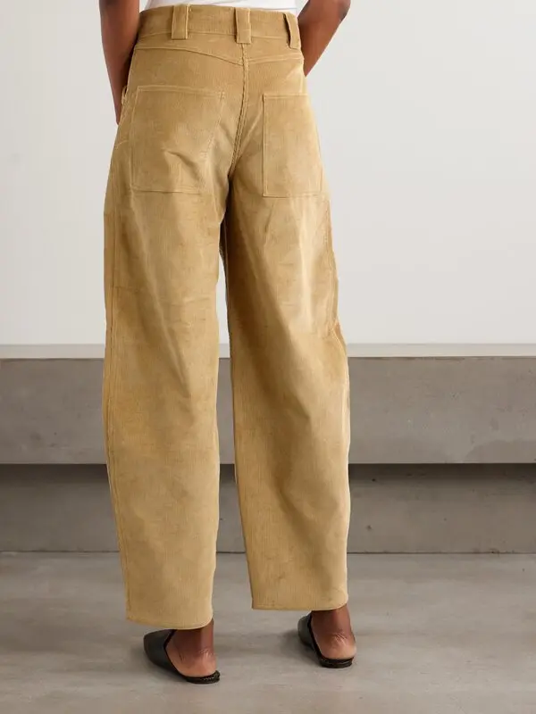 Co Cotton-corduroy Barrel-leg Trousers