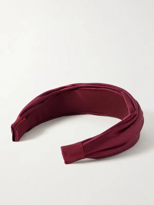 JENNIFER BEHR Sabrina Ruched Satin Headband