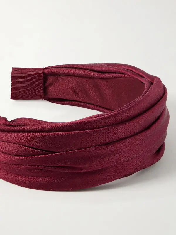 JENNIFER BEHR Sabrina Ruched Satin Headband