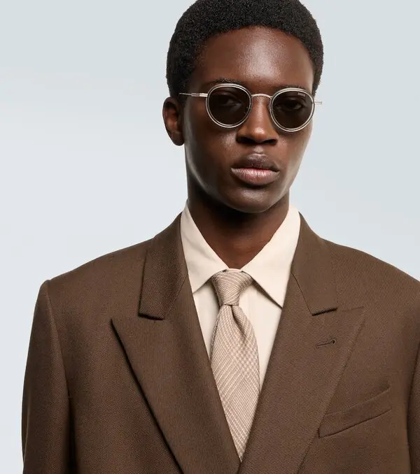 Zegna Round Frame Sunglasses - Grey