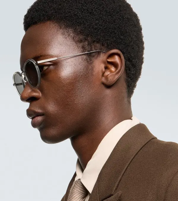 Zegna Round Frame Sunglasses - Grey