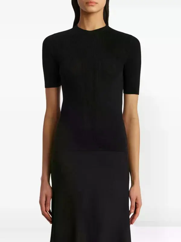 Khaite Celina Short-sleeved Crew-neck T-shirt - Black