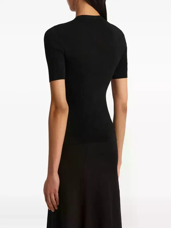 Khaite Celina Short-sleeved Crew-neck T-shirt - Black