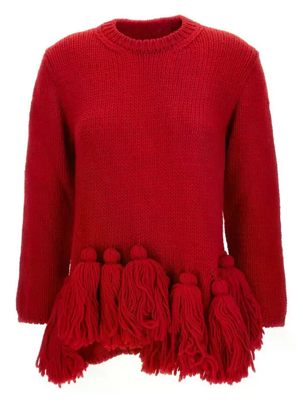 Comme Des Garçons Tasseled Fringed Sweater