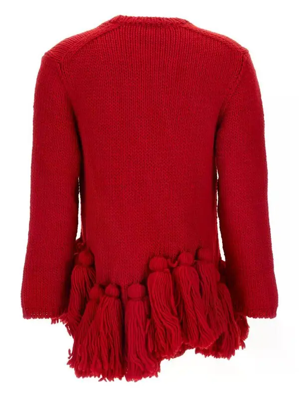 Comme Des Garçons Tasseled Fringed Sweater