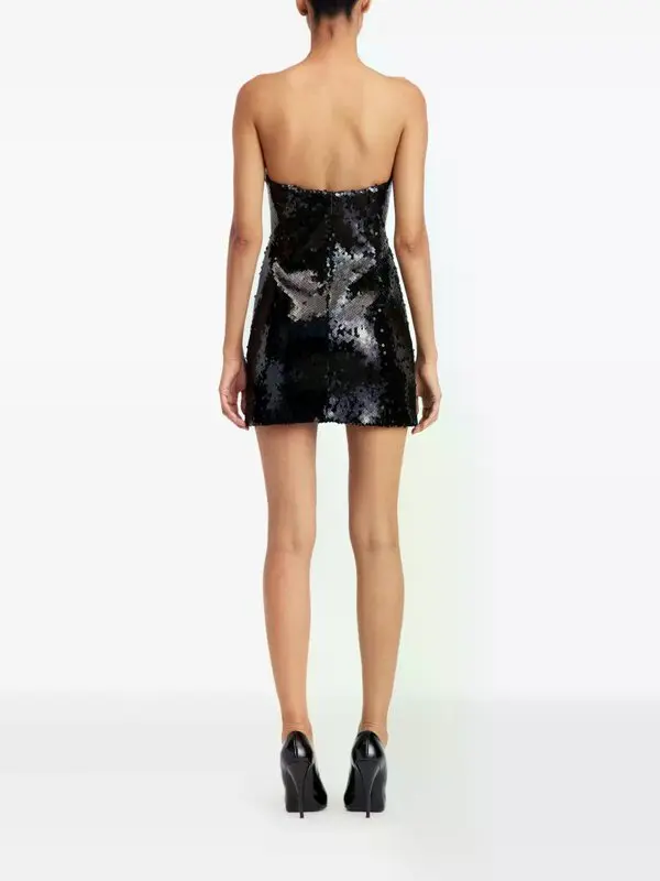 16Arlington Sequinned Strapless Mini Dress