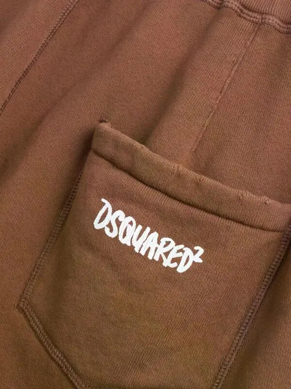Dsquared2 Logo Print Elasticated Waist Shorts