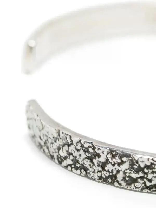 OBSIDIAN Textured Sterling Cuff Bracelet