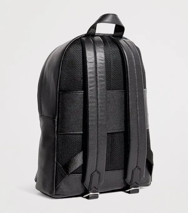 Polo Ralph Lauren Pebbled Leather Backpack - Black