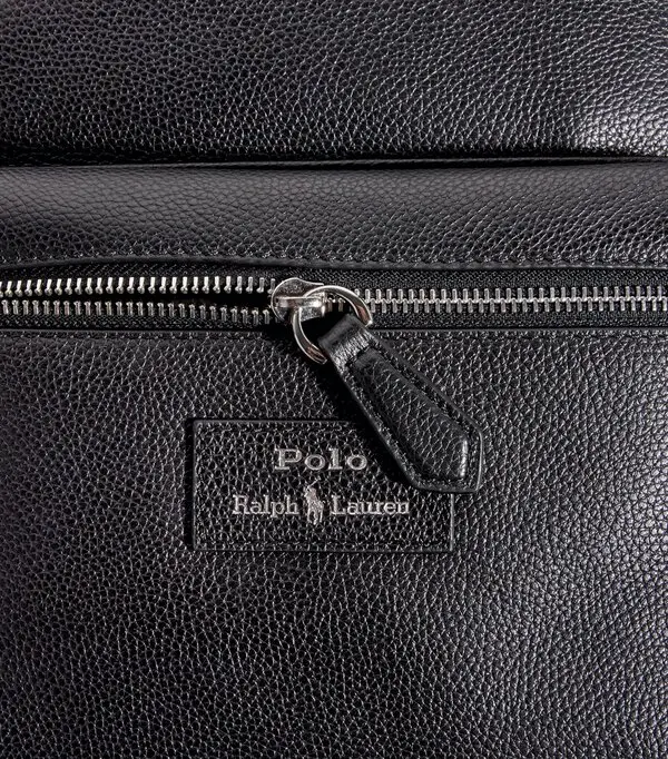 Polo Ralph Lauren Pebbled Leather Backpack - Black