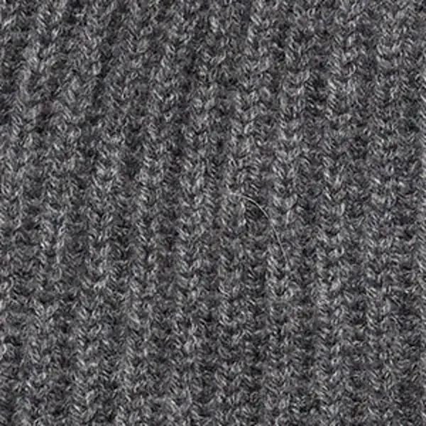 Brunello Cucinelli Cashmere English Rib Knit Beanie - Grey