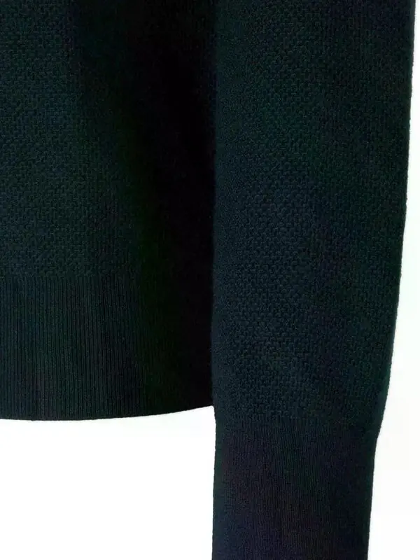 Zegna Merino Wool Quarter Zip Sweatshirt