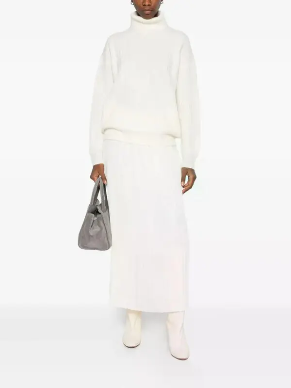 MADELEINE THOMPSON Ribbed Turtleneck Sweater
