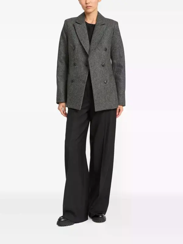 YVES SALOMON Double-breasted Fitted Jacket