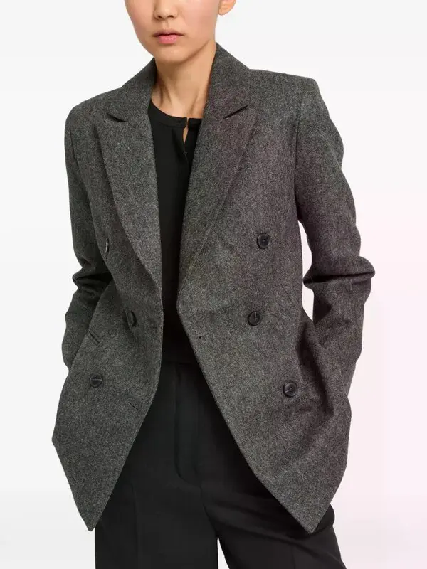 YVES SALOMON Double-breasted Fitted Jacket