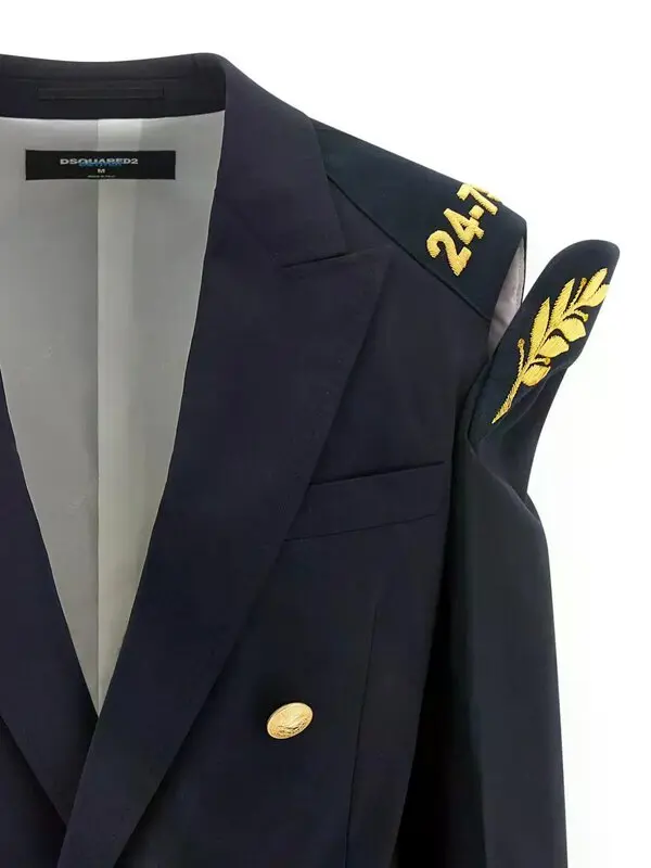 Dsquared2 Virgin Wool Double-breasted Blazer