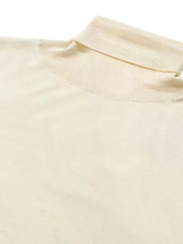 Brooks Brothers Wool Turtleneck Sweater - Neutrals