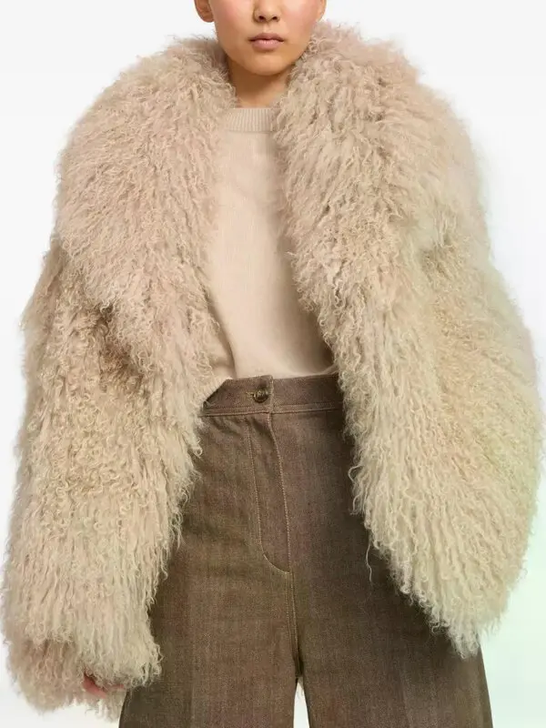 YVES SALOMON Shearling Jacket - Neutrals
