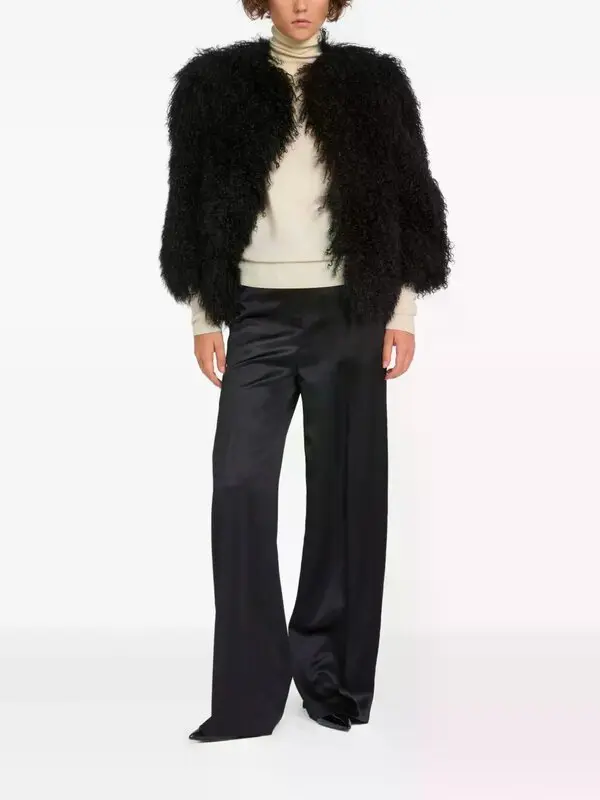 YVES SALOMON Shearling Jacket - Black