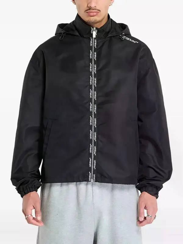 Off-White Hooded Logo-tape Jacket