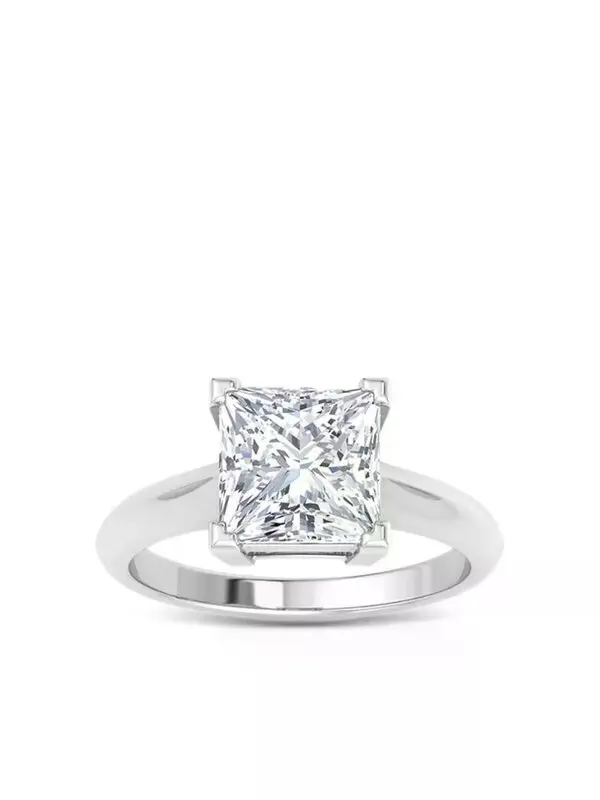 TILLA 14k White Gold Princess-cut Diamond Solitaire Ring