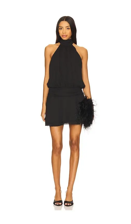 Superdown Shaza Halter Mini Dress - Black