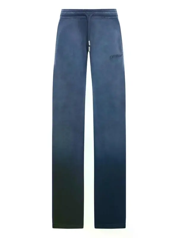 Off-White Straight-leg Cotton Trousers - Blue