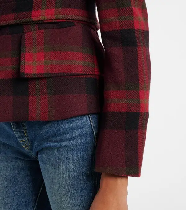Polo Ralph Lauren Plaid Wool-blend Tweed Blazer
