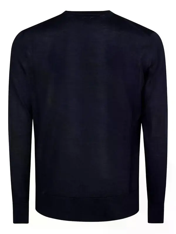 Alpha Industries V-neck Wool Sweater - Blue
