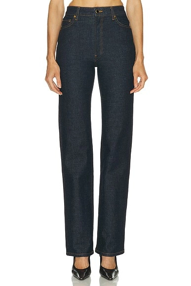 Khaite Danielle Straight Leg Jeans - Benson