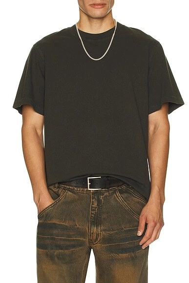 AGOLDE Asha Mock Neck Tee - Fracture