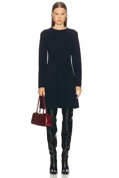 LISA YANG Didih Cashmere Dress - Navy