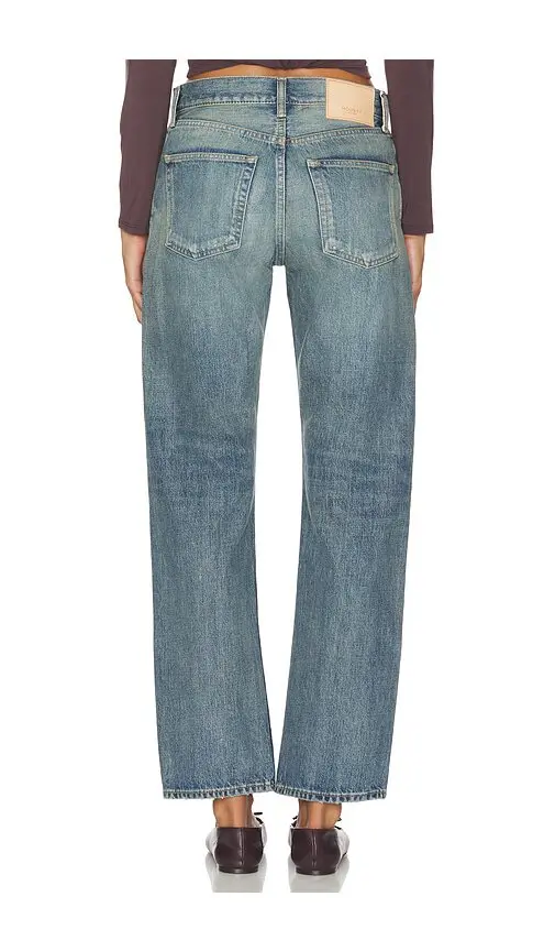 Moussy Vintage Showell Straight Jeans In Medium Wash
