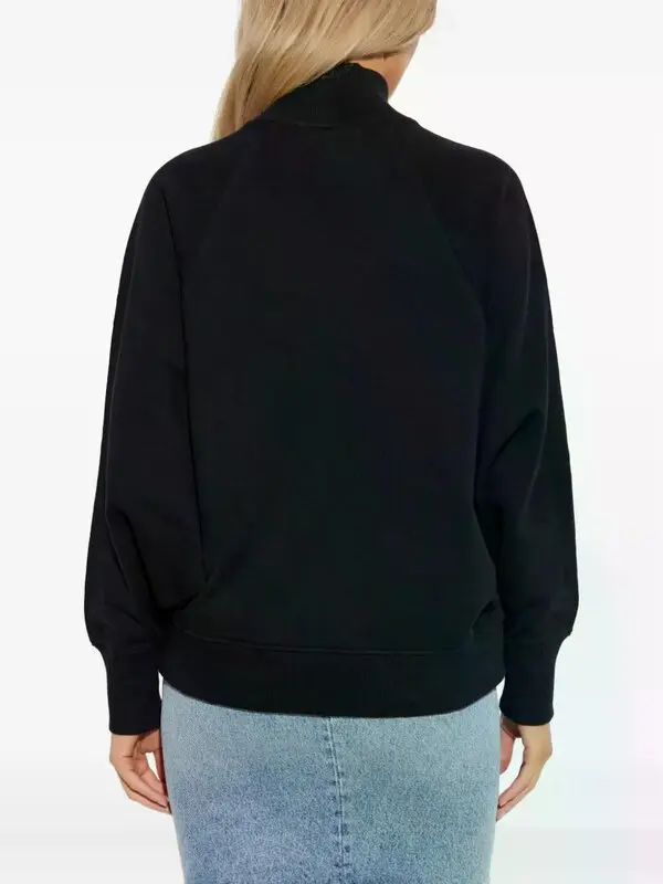 Balmain Graphic Print High Neck Long Sleeve Sweater