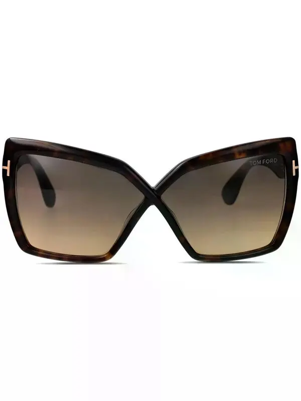 TOM FORD Cat Eye Frame Sunglasses - Brown