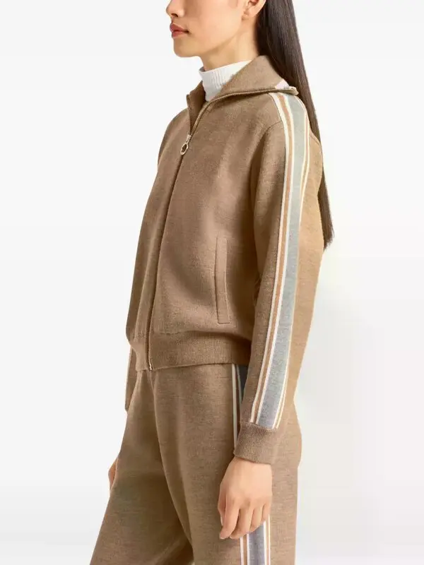 Fusalp Stripe Detail Zip-up Cardigan
