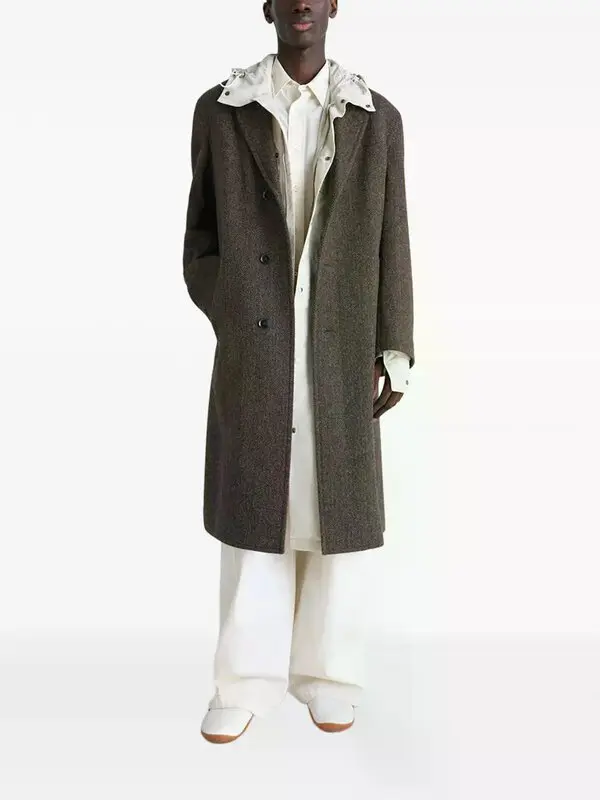 LEMAIRE Herringbone Tweed Overcoat