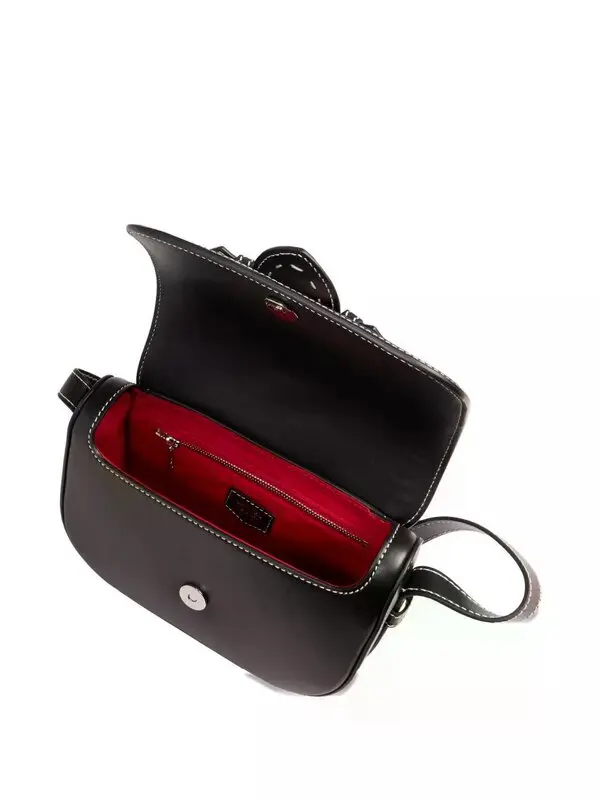 LANCEL Sienna Zebra-print Flap Bag - Black