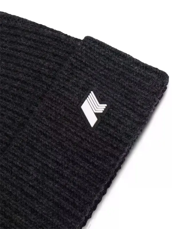 K-WAY Ribbed Beanie With Pom-pom Detail