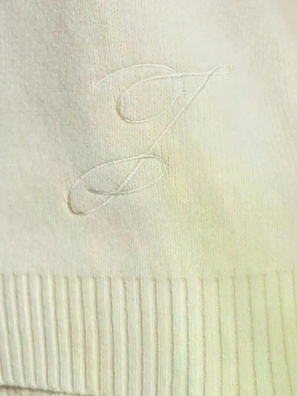 Jacquemus Pallone Embroidered Turtleneck Sweater - Neutrals