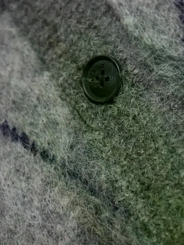 GESTUZ Argyle Check Cardigan