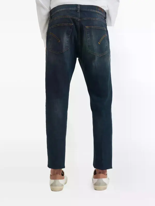 DONDUP Five-pocket Straight Leg Jeans - Black