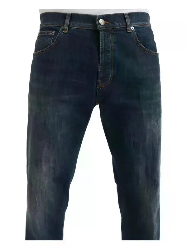 DONDUP Five-pocket Straight Leg Jeans - Black
