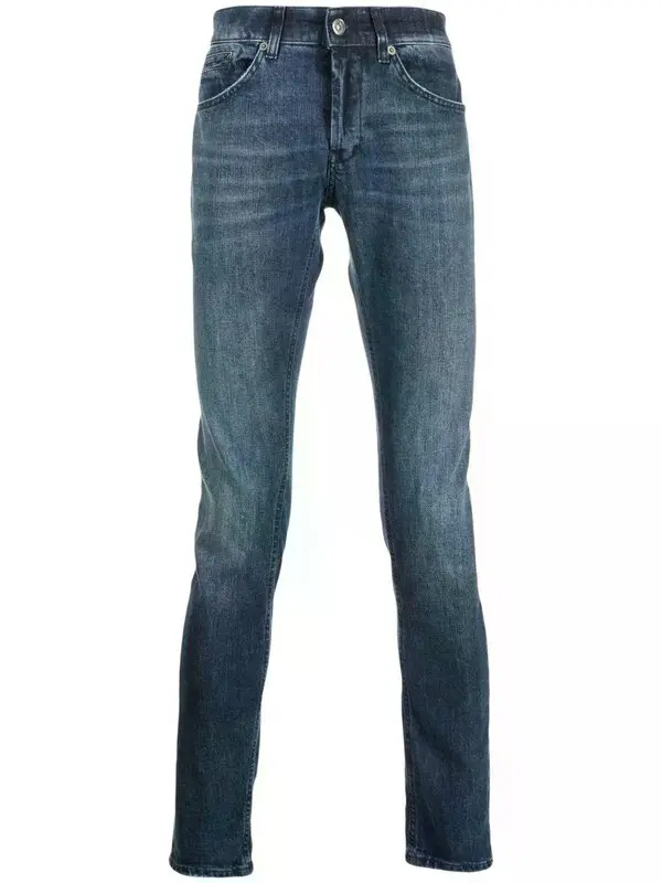 DONDUP Skinny-cut Stretch-cotton Jeans - Blue