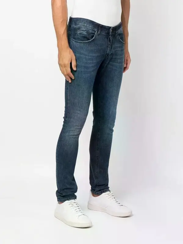 DONDUP Skinny-cut Stretch-cotton Jeans - Blue