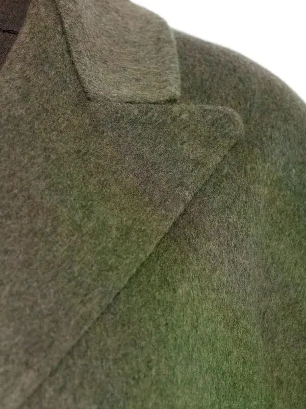 Jacquemus Belted Virgin Wool Double-breasted Coat - Green