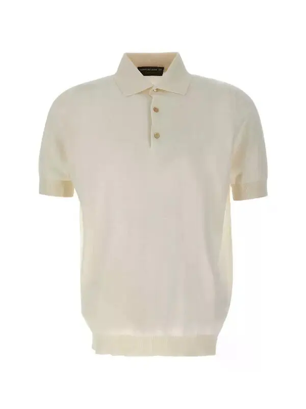 FILIPPO DE LAURENTIIS Short-sleeve Buttoned Polo Shirt