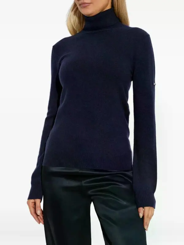 Balenciaga Navy Turtleneck Sweater