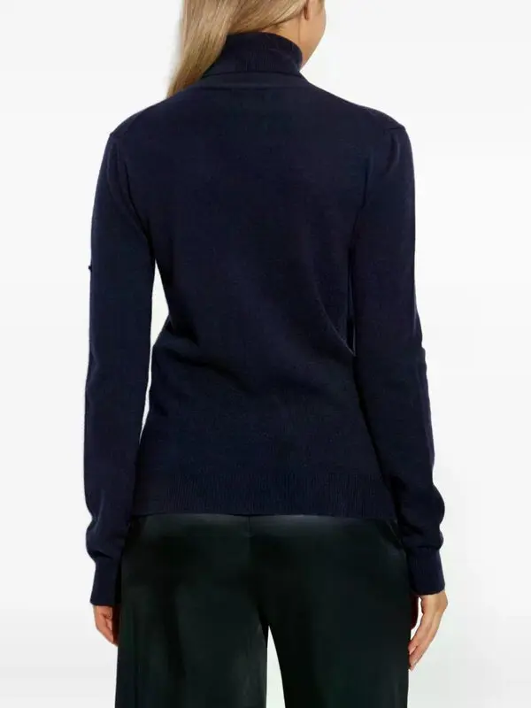 Balenciaga Navy Turtleneck Sweater