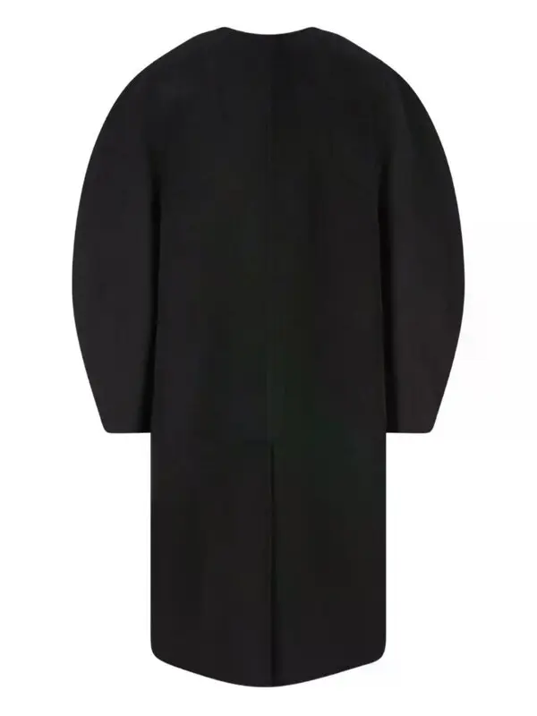 Fendi Puff-sleeve Velvet Pocket Coat - Black
